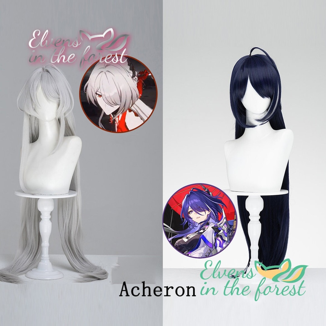 Honkai: Star Rail Cosplay Acheron in Two Different Forms colors, Wigs ...