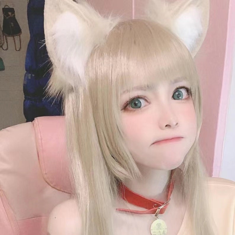 Cat Girl Tail Cat Ears And Collar Cosplay Butt Plug Etsy