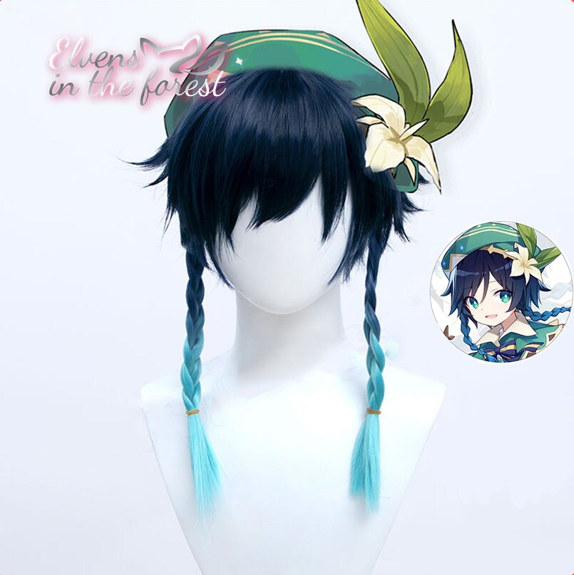 Genshin Impact Venti COSPLAY Costume-keli Buff Wig-anime Girl - Etsy