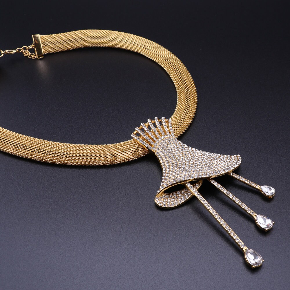 Nigerian Wedding Bridal African Gold Color Jewelry Set Dubai - Etsy