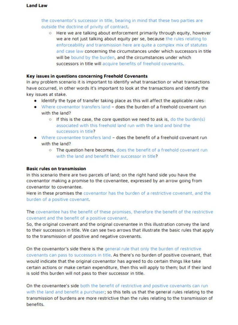 Land Law LLB Law Complete Lecture Notes - Etsy Land Law LLB Law Complete Lecture Notes - Etsy