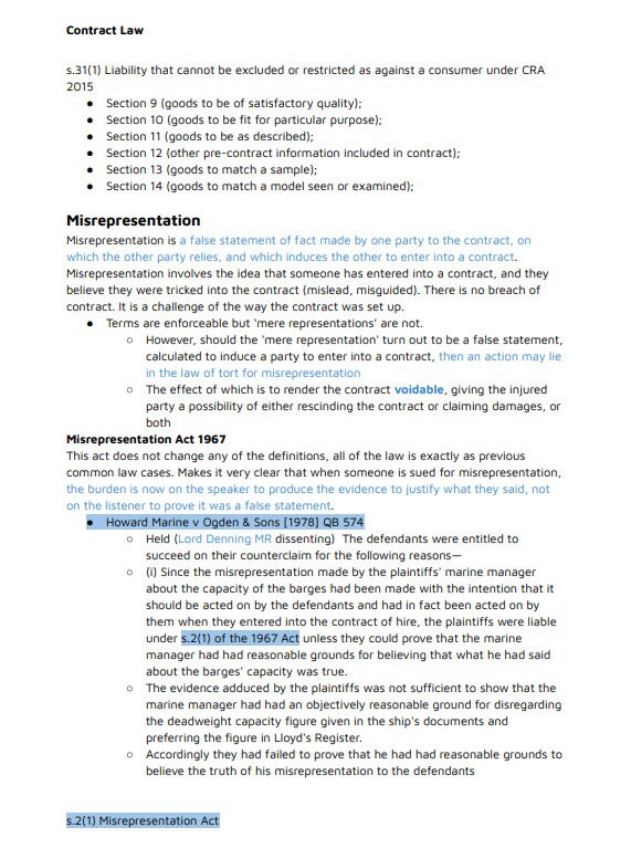 Contract Law (LLB) Complete Lecture Notes - Etsy UK Contract Law (LLB) Complete Lecture Notes - Etsy UK