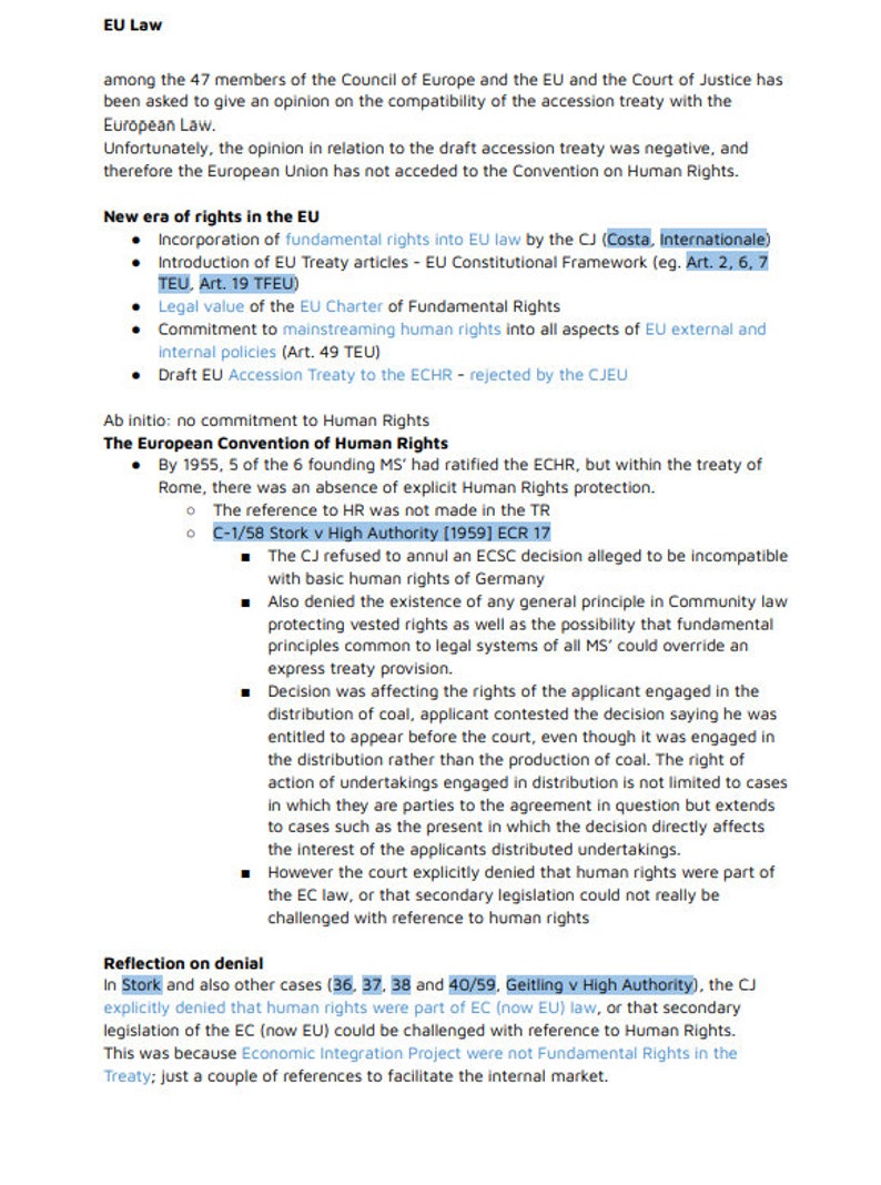 EU Law LLB Law Complete Lecture Notes - Etsy EU Law LLB Law Complete Lecture Notes - Etsy
