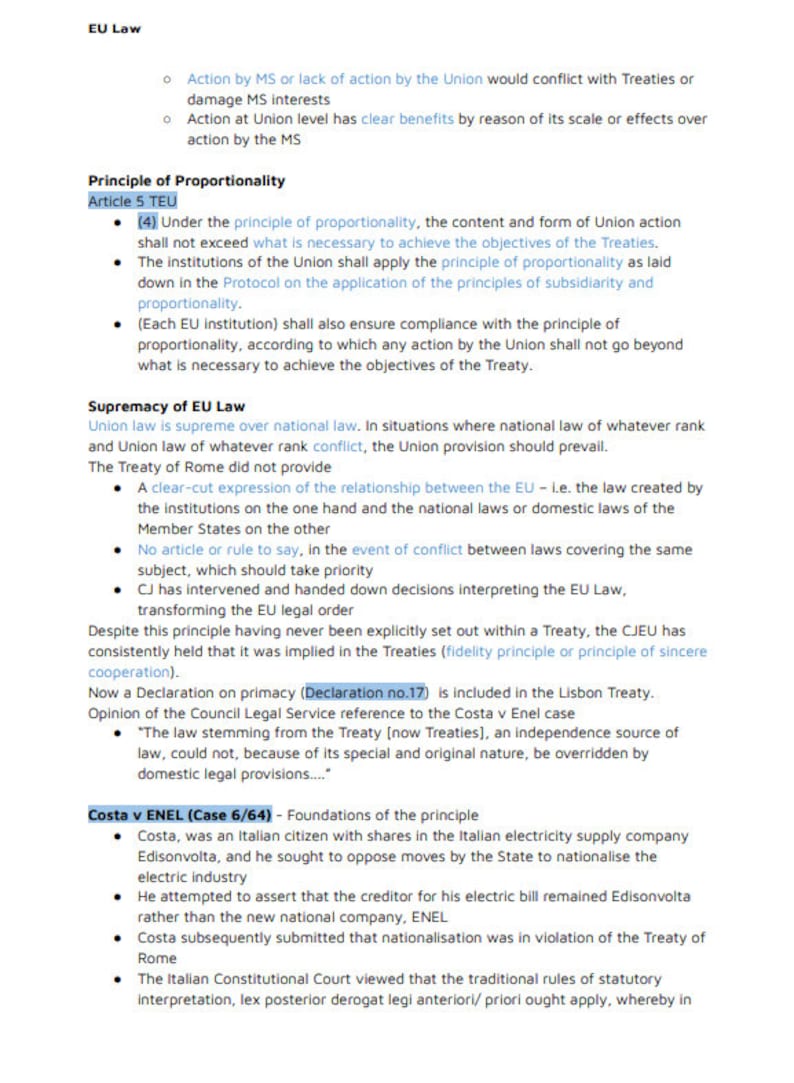 EU Law LLB Law Complete Lecture Notes - Etsy EU Law LLB Law Complete Lecture Notes - Etsy