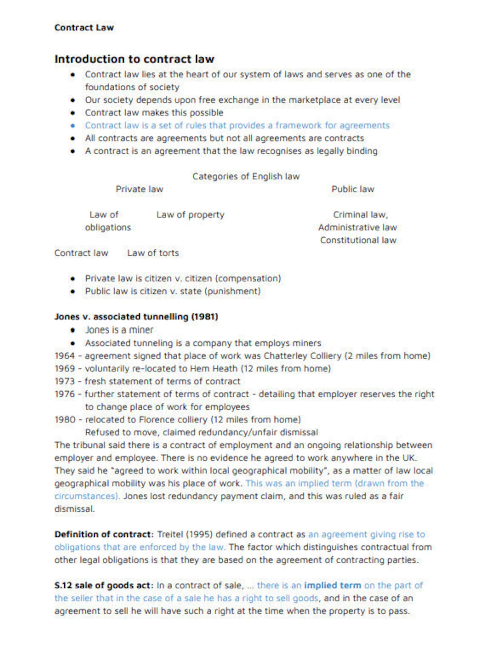 Contract Law (LLB) Complete Lecture Notes - Etsy UK Contract Law (LLB) Complete Lecture Notes - Etsy UK
