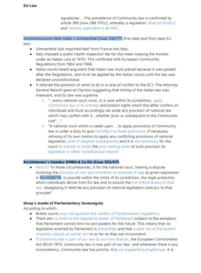 EU Law LLB Law Complete Lecture Notes - Etsy EU Law LLB Law Complete Lecture Notes - Etsy