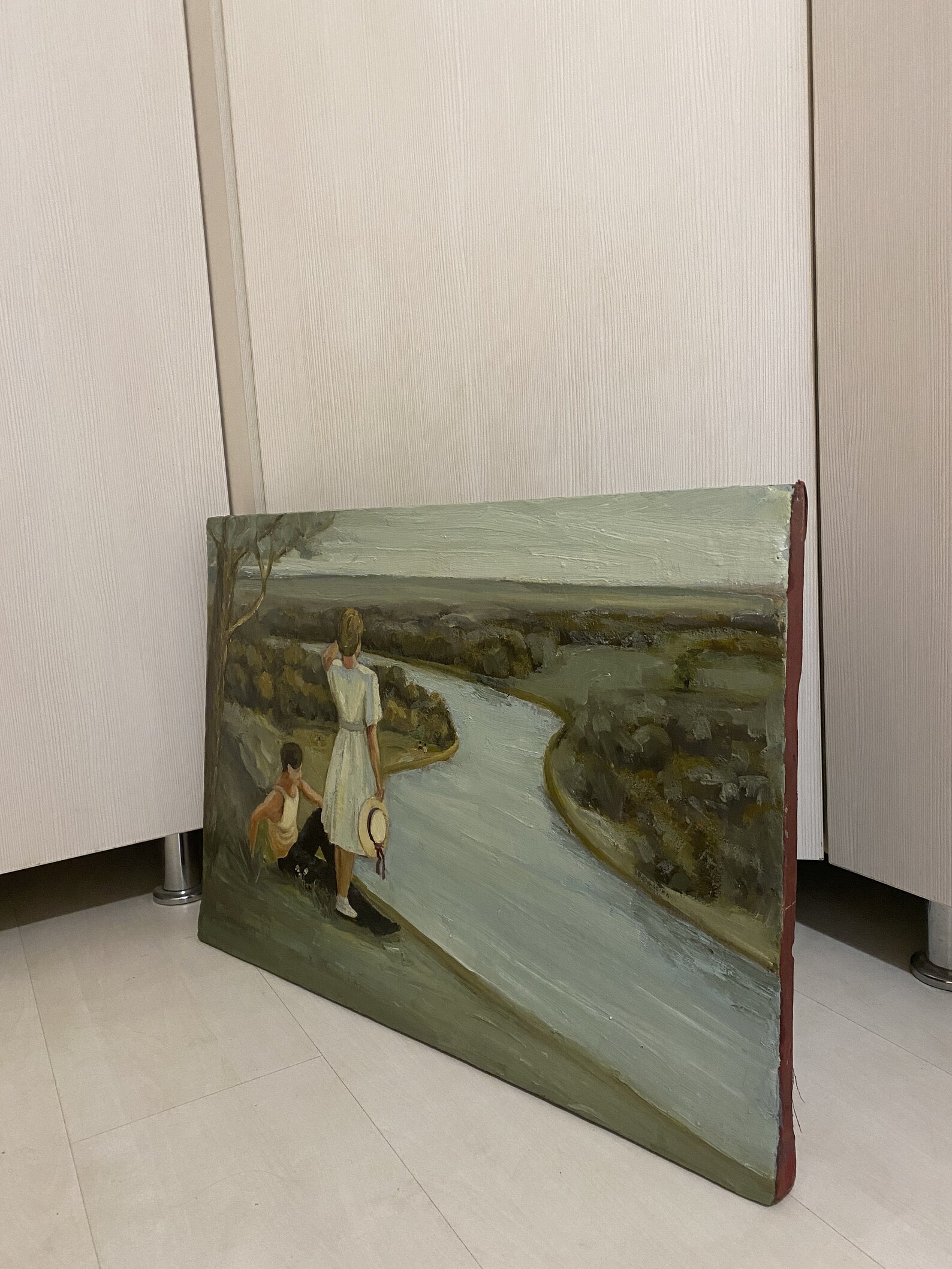 Couple Lovers Vintage Original Oil Painting Landscape - Etsy