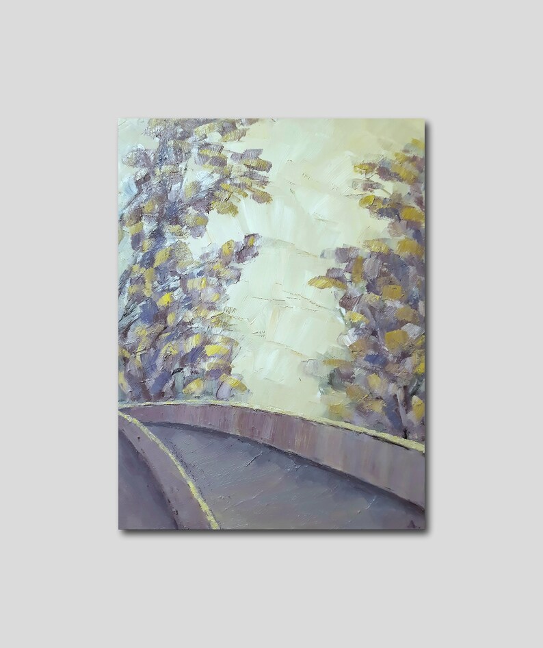 Bridge Original Oil Painting Bridge Landscape Wall Art - Etsy