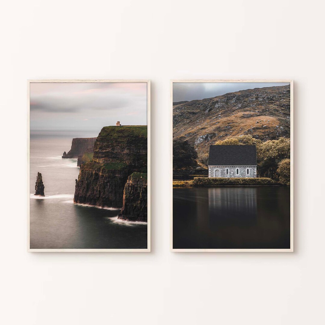 Set of 2 Unframed Irish Photography Wall Art Prints Featuring Images ...