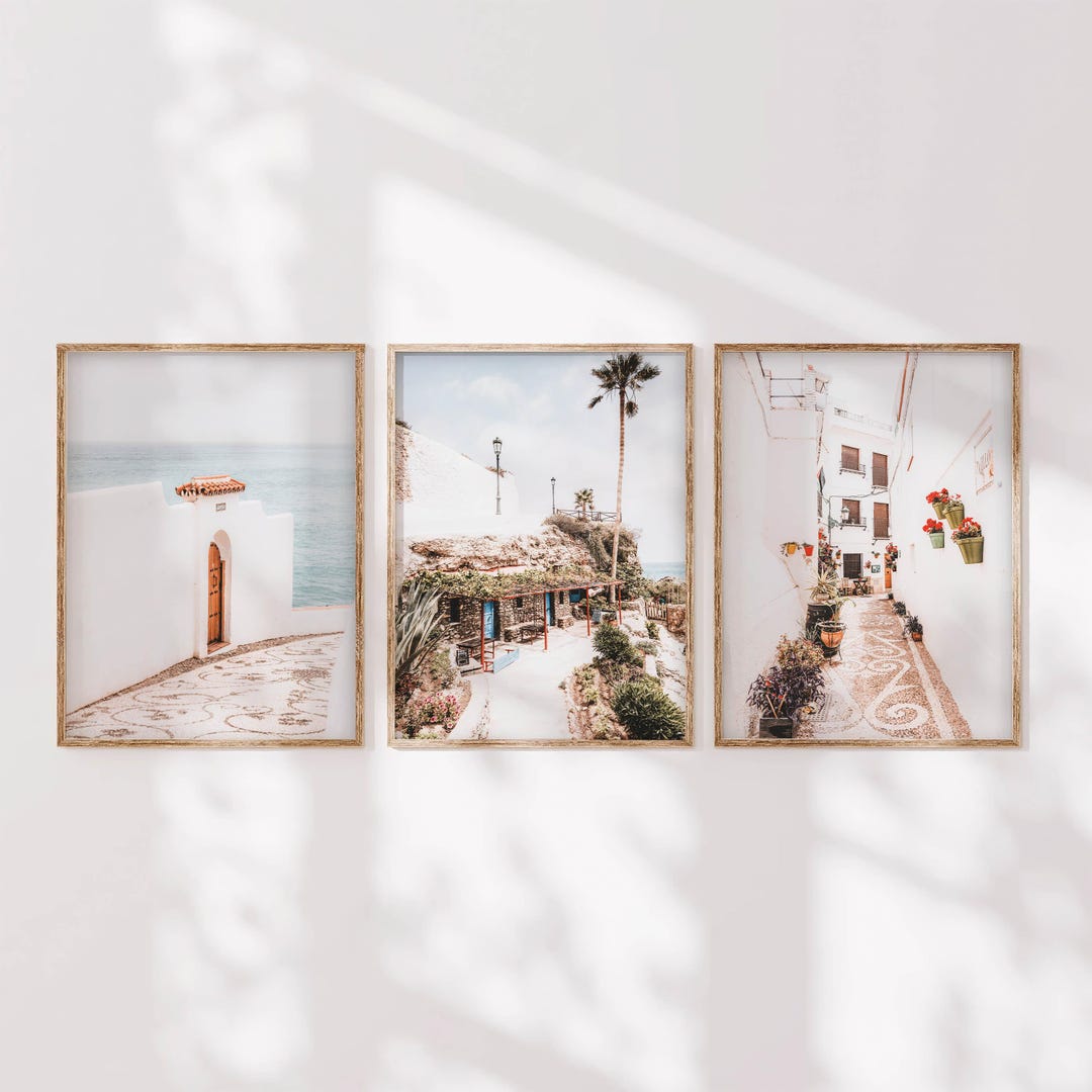 Set of 3 Mediterranean Prints From Spain's Nerja | Travel Photography ...
