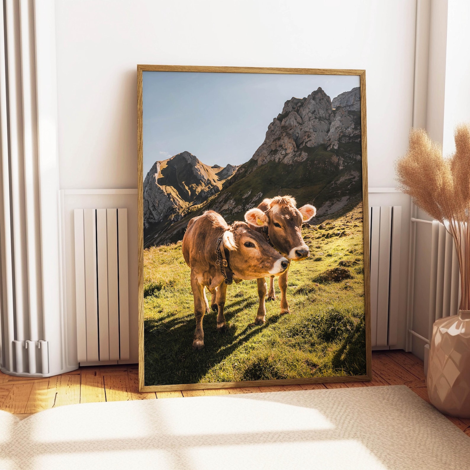 Alpine Cow Print – Swiss Alps Animal Wall Art - Etsy