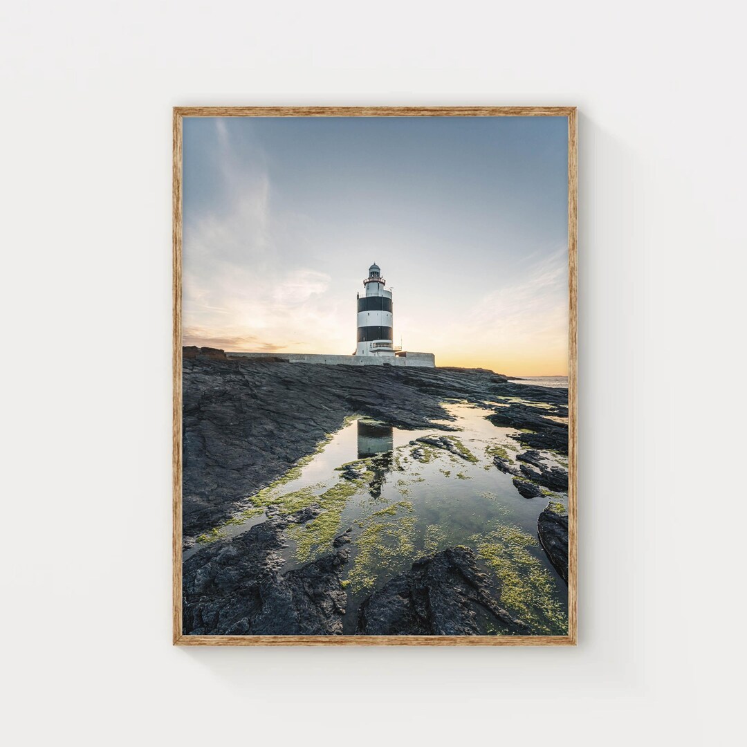 Hook Head Print – Irish Coastal Lighthouse Wall Art From Wexford - Etsy