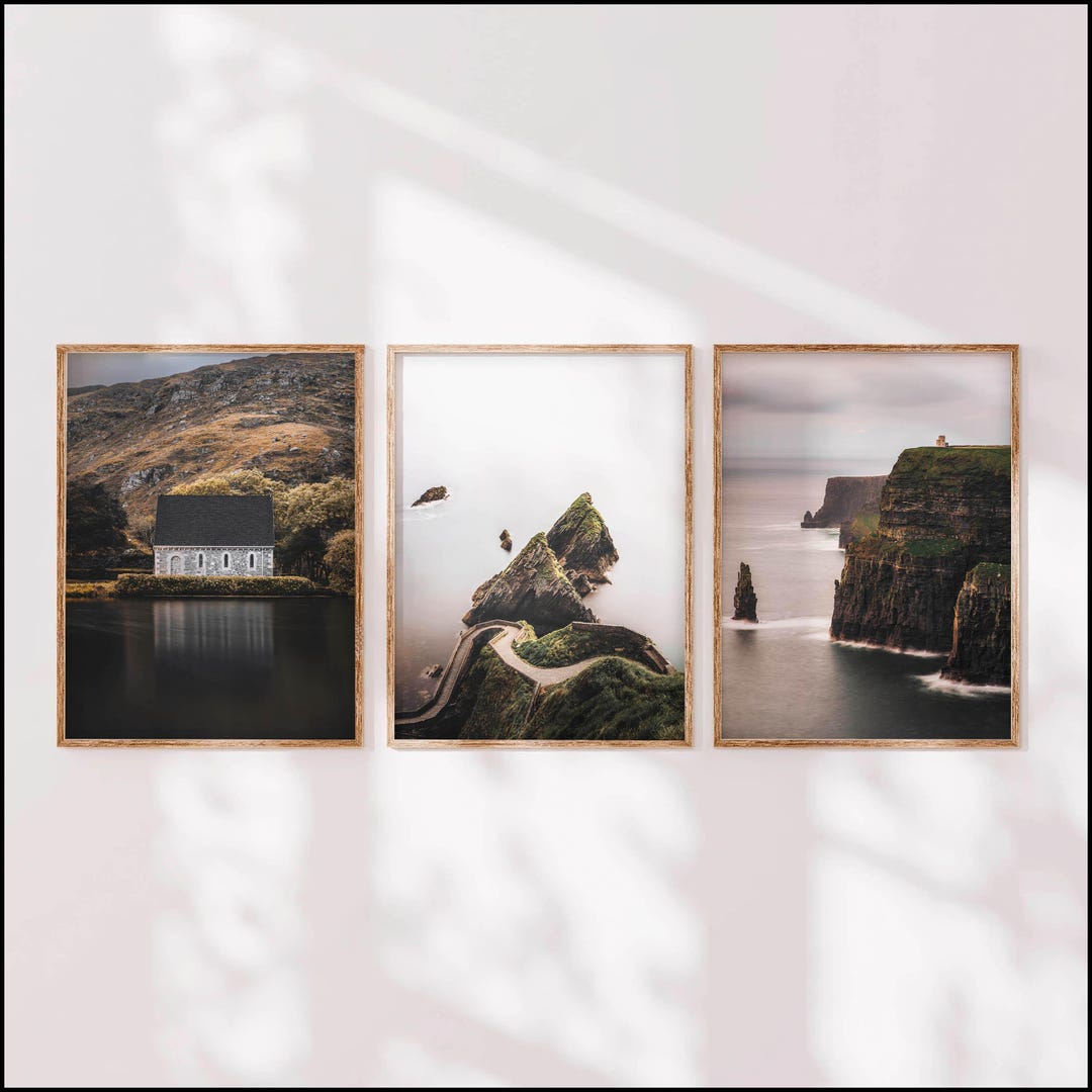 Set of 3 Irish Wall Art Prints Featuring Photography From Ireland's ...