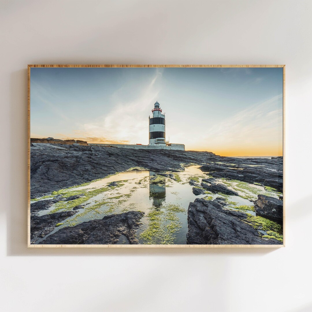 Hook Lighthouse Print – Irish Coastal Wall Art From Wexford - Etsy