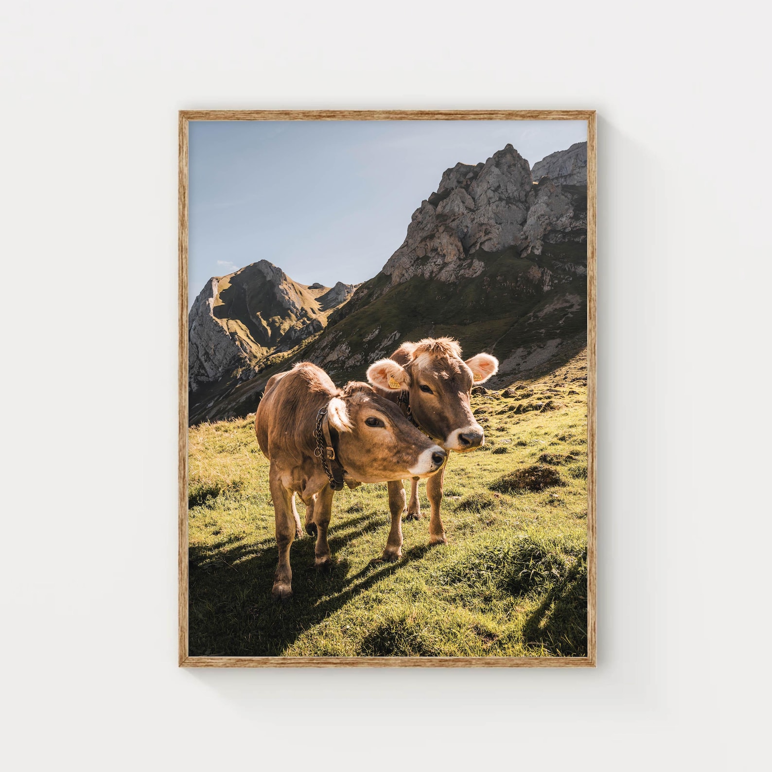Alpine Cow Print – Swiss Alps Animal Wall Art - Etsy