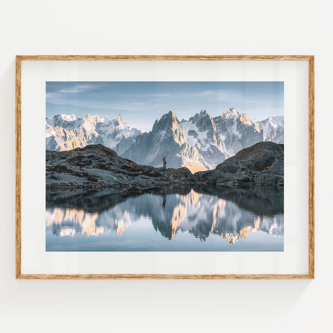 Chamonix French Alps Lac Blanc Landscape Print Unframed Photography ...