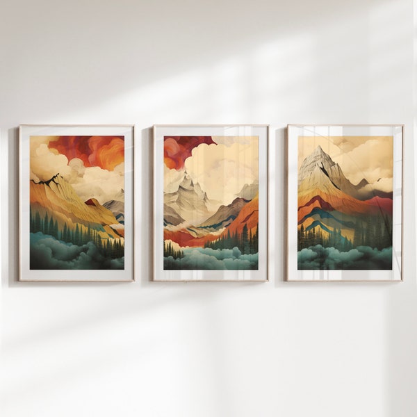 Landscape Triptych - Etsy
