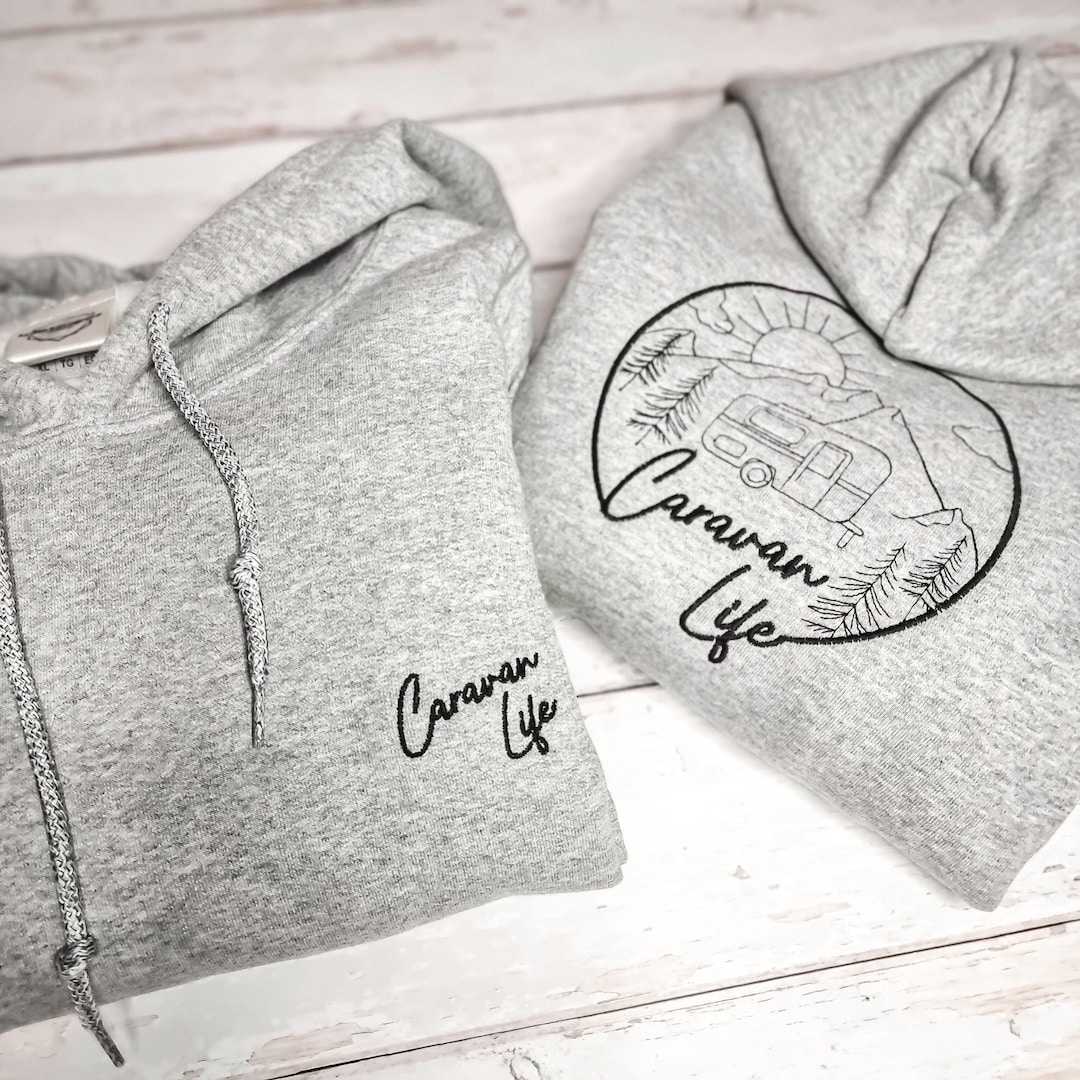 Caravan Life Embroidered Jumper, Caravan Camper Gift, Embroidered ...