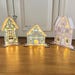 Handmade Wooden LED Light up Houses: Winter Village Christmas Decor - Etsy
