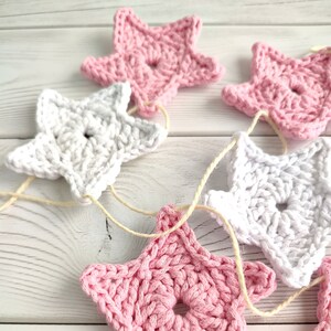Star Pink Garland. Home Wall Decorations. - Etsy