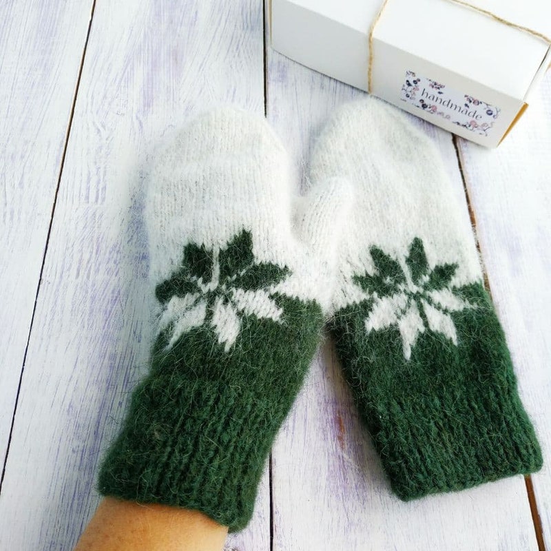 Double Knit Mittens - Etsy