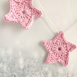 Star Pink Garland. Home Wall Decorations. - Etsy