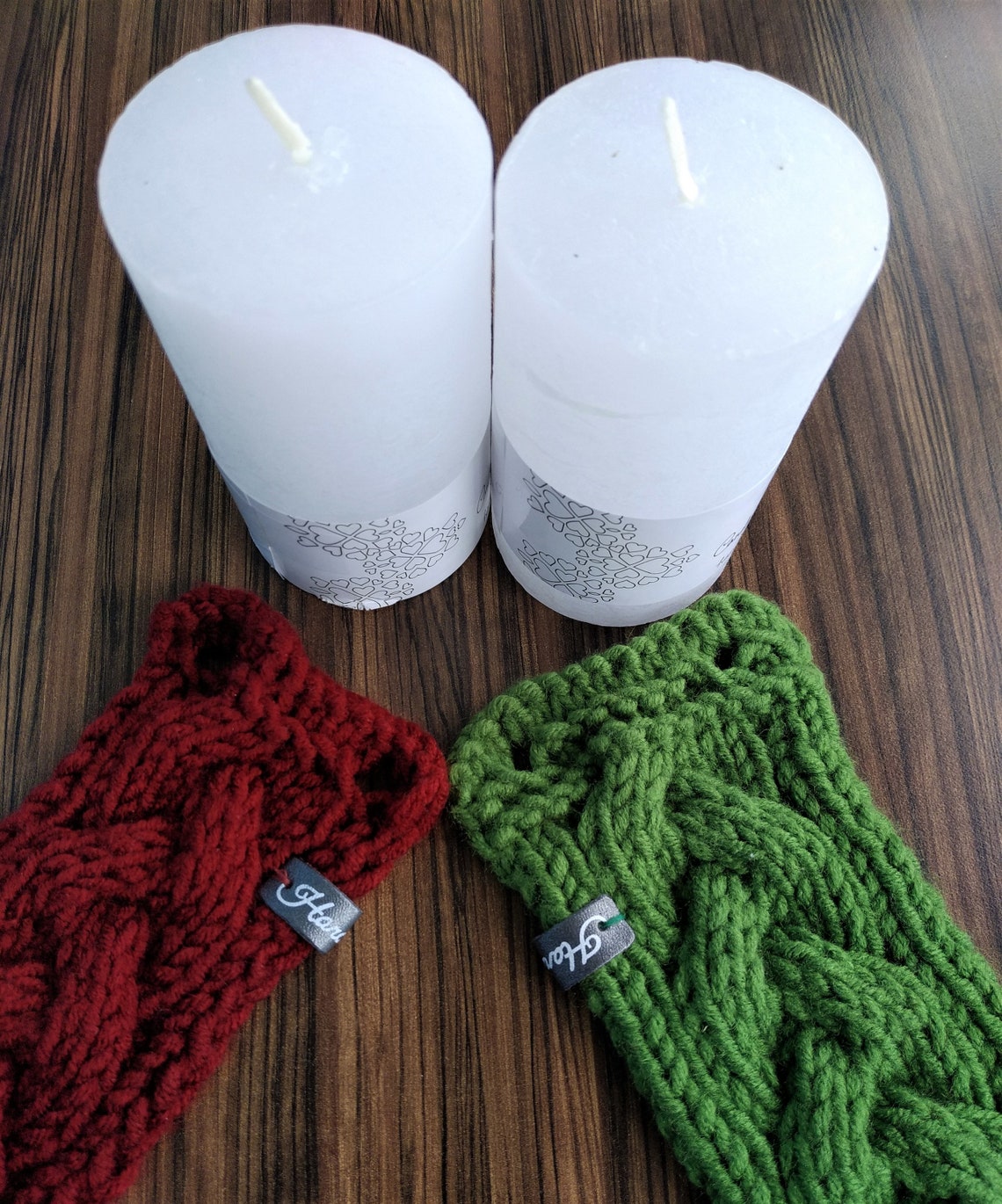 Cable Knit Candle Cozy: Acrylic Candle Sweater - Etsy