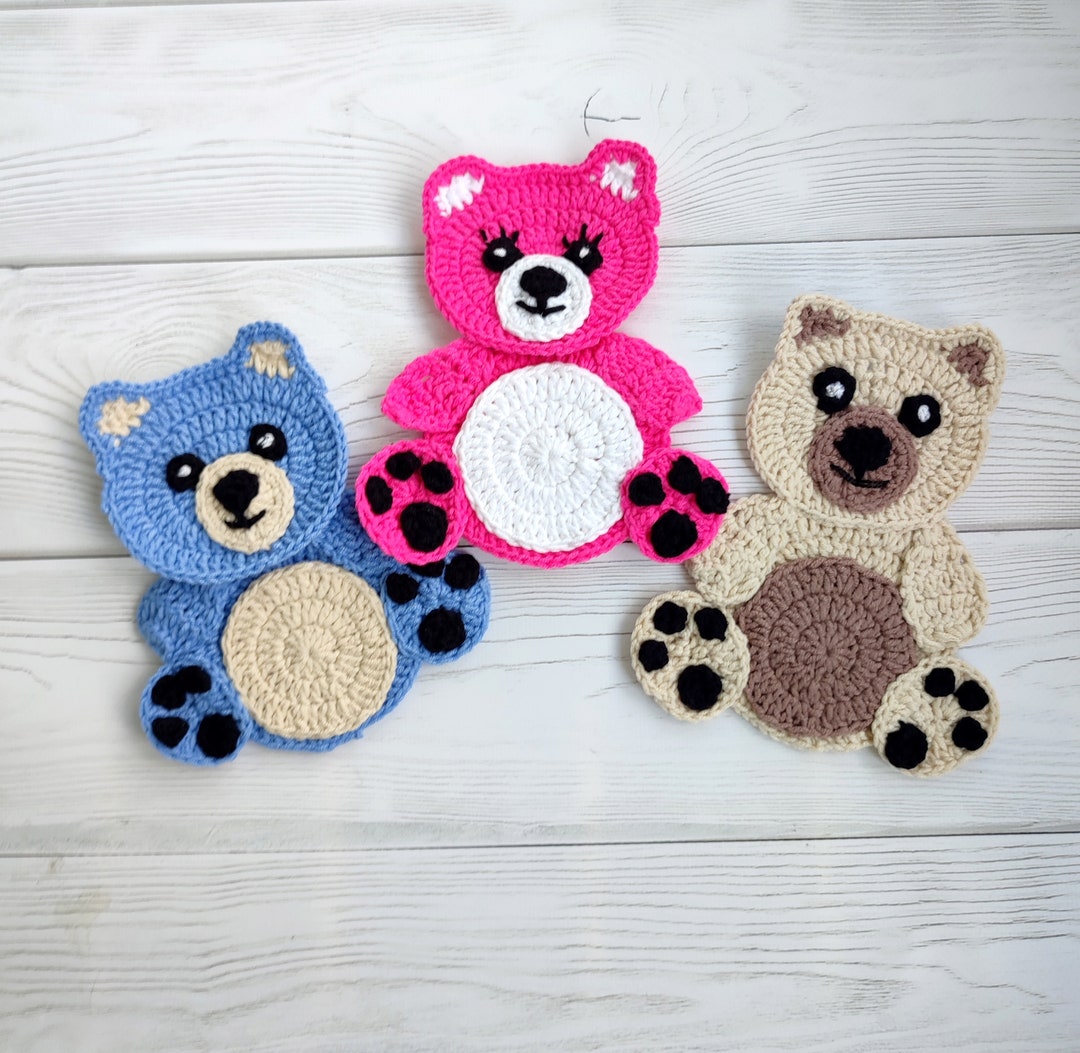 Bear Applique: Cotton Patch for Baby Blanket, Clothes - Etsy