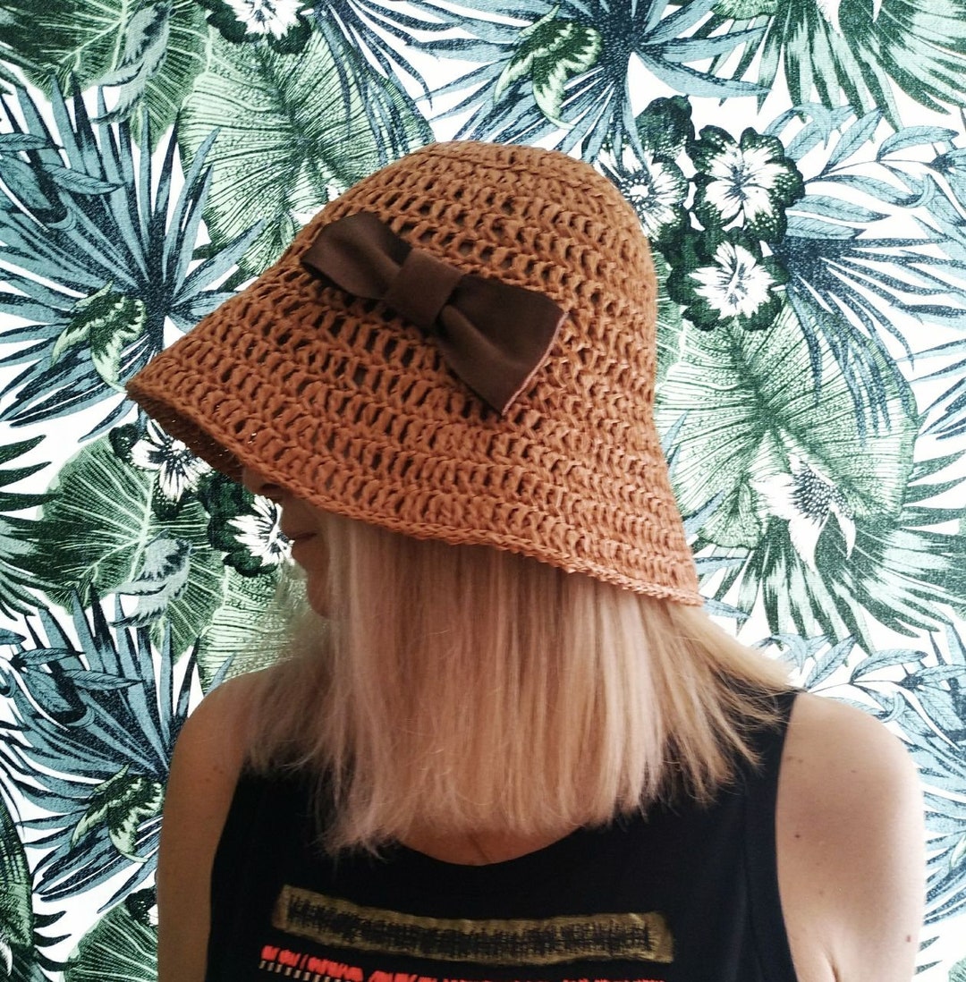 Raffia Hat. Straw Summer Hat. - Etsy