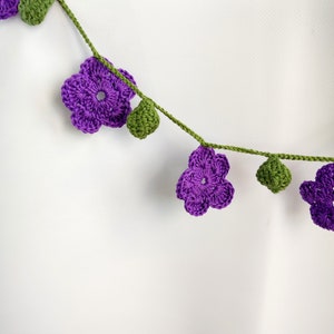 Cotton Flower Chain Garland. Spring/summer Bunting. - Etsy
