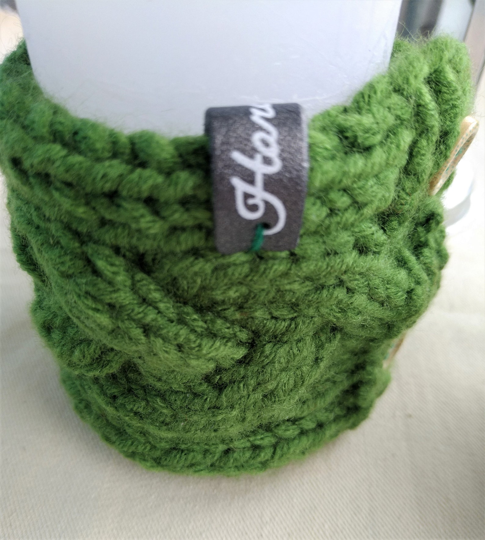 Candle Sweater. Cable Candle Cozy. Candle Cover - Etsy