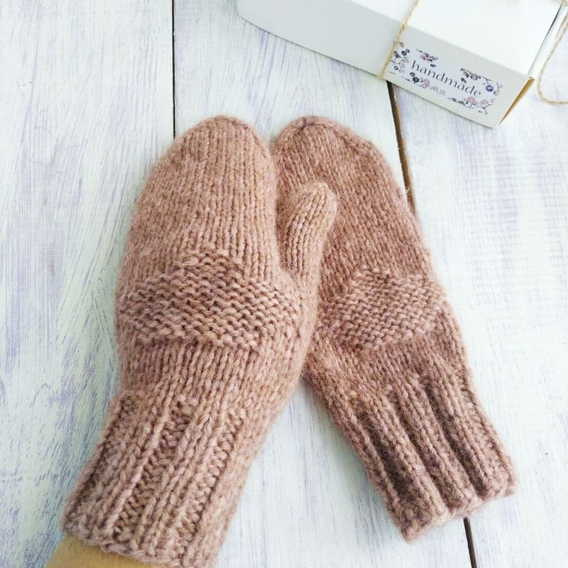 Double Knit Mittens - Etsy