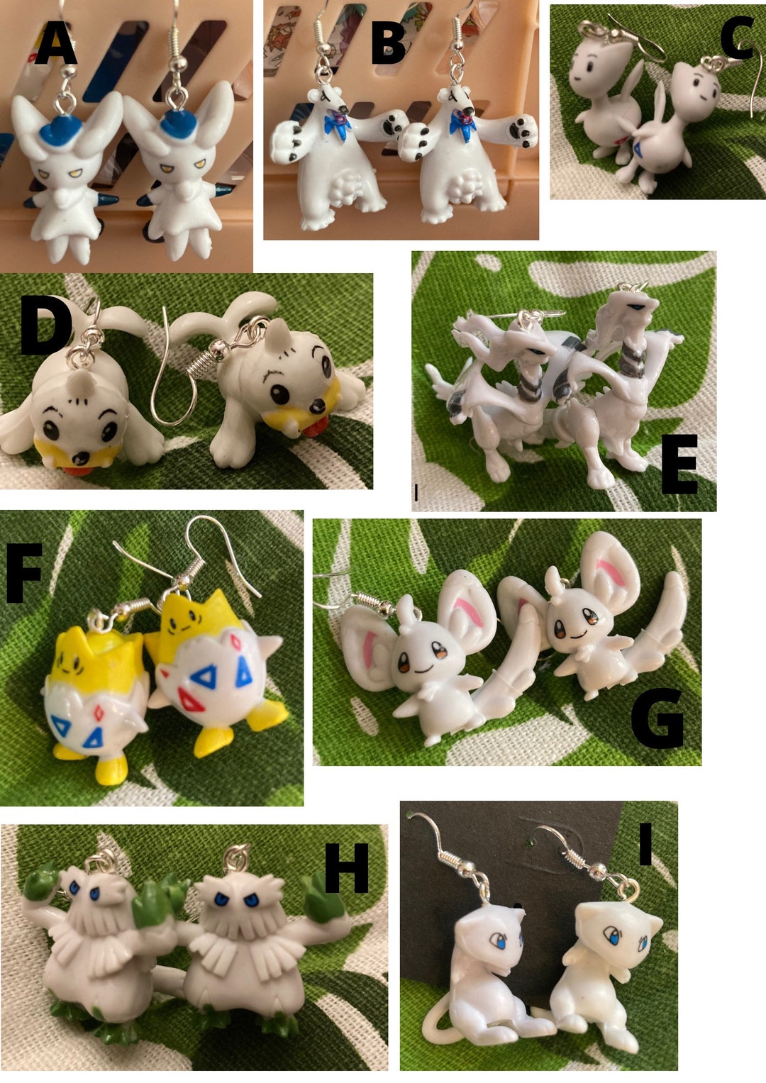 Cartoon Style Earrings - Etsy