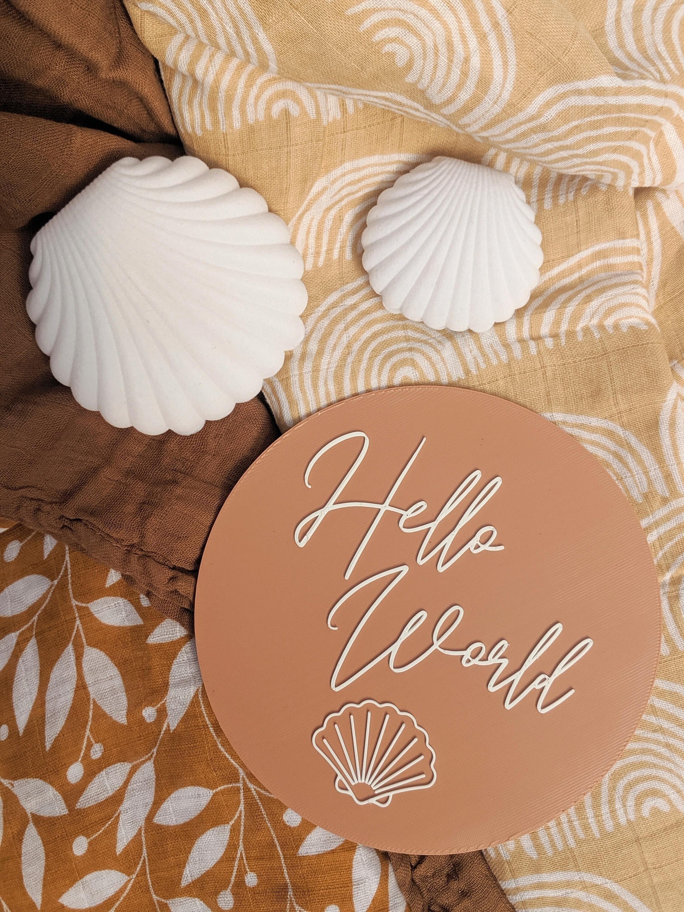 Baby Birth Announcement Sign Hello World Milestone Baby - Etsy Australia