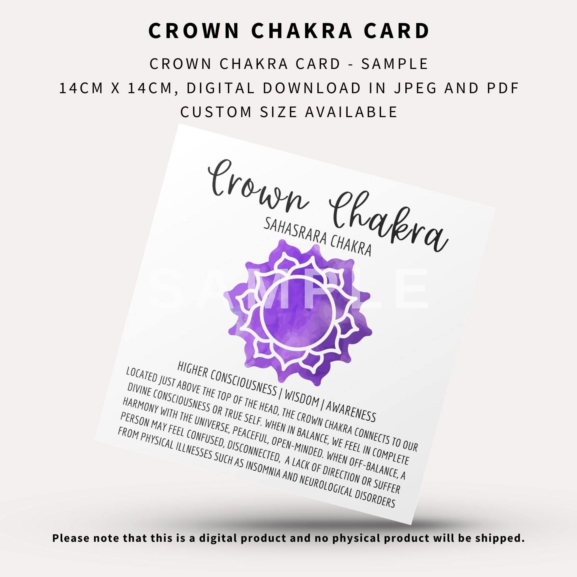 BUNDLE of 7 Chakra Cards With Meaning Printable Cards Gift - Etsy