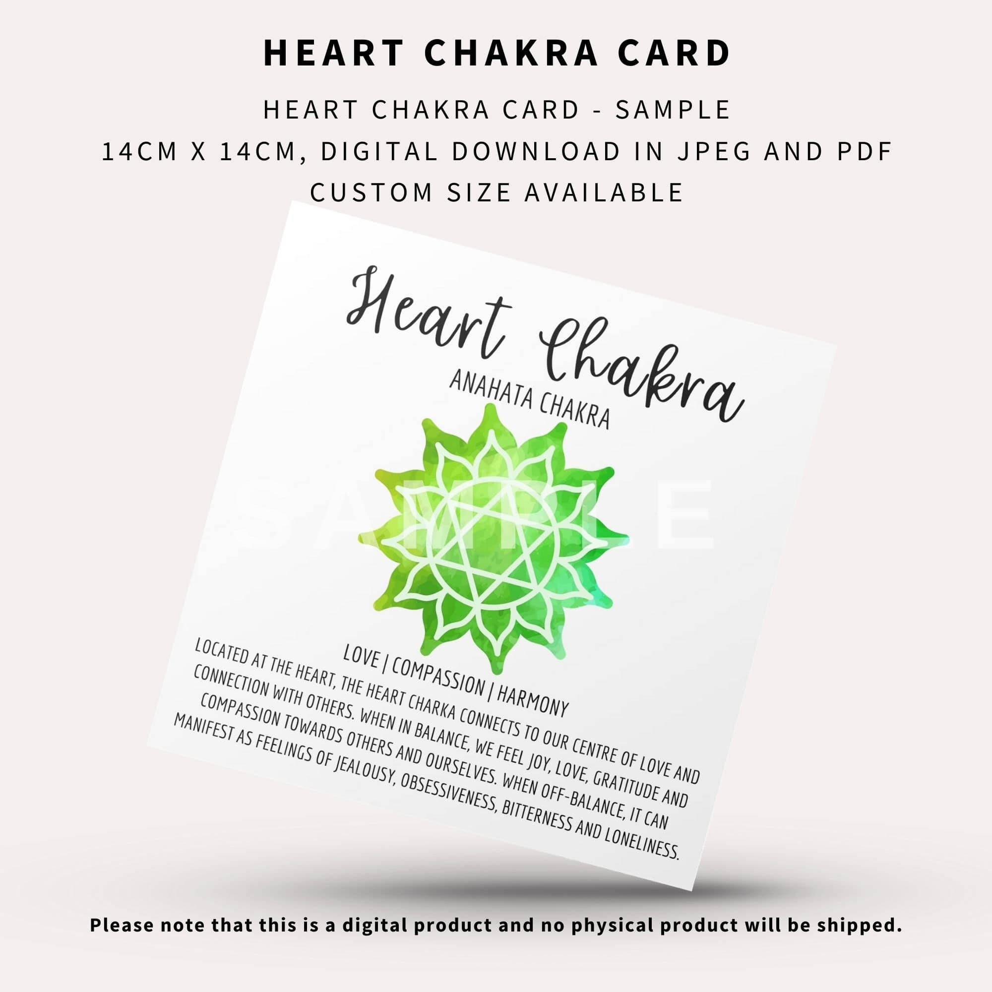 BUNDLE of 7 Chakra Cards With Meaning Printable Cards Gift - Etsy