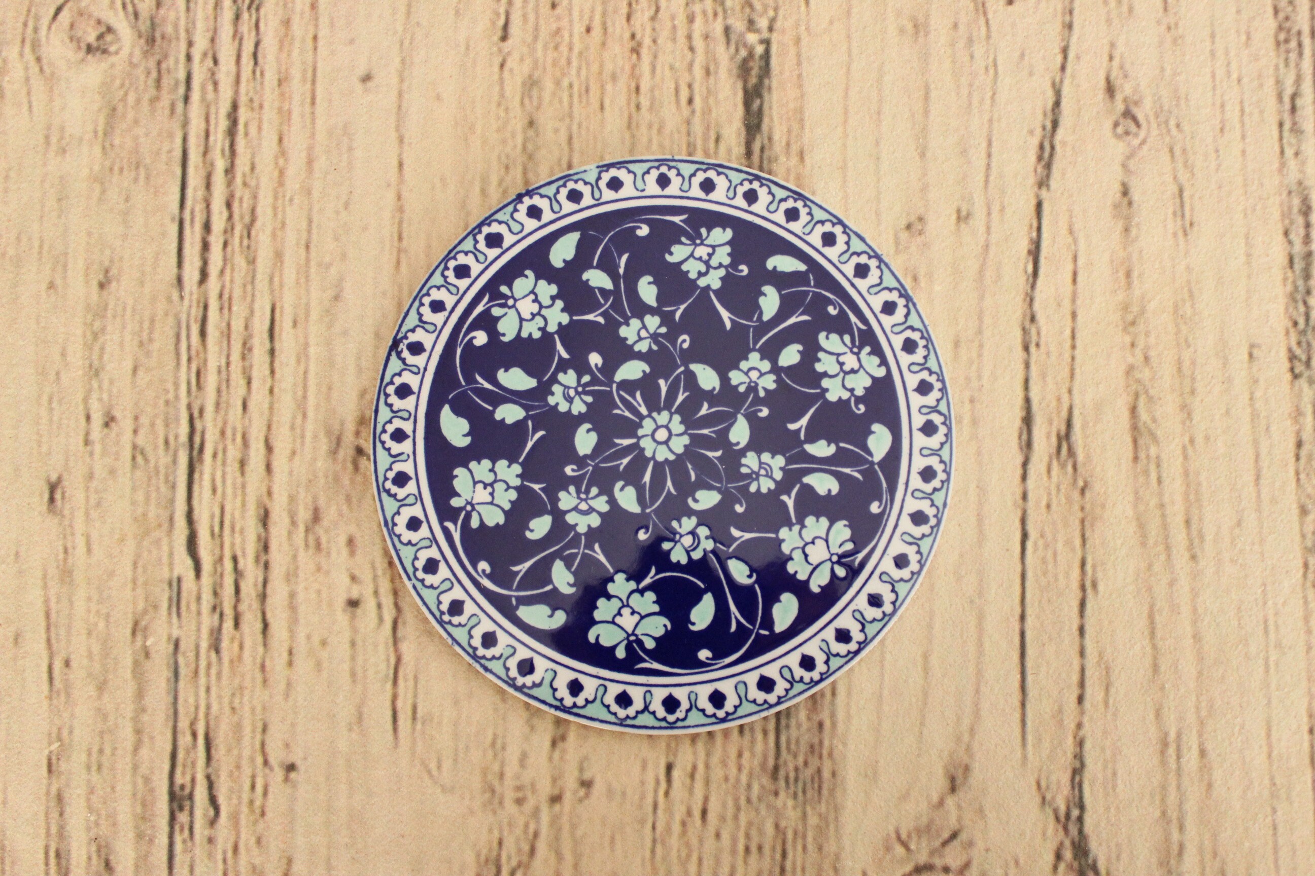 7'' Handmade Ceramic Hot Pad Trivet, Tile Trivet, Ceramic Coaster, Pot ...