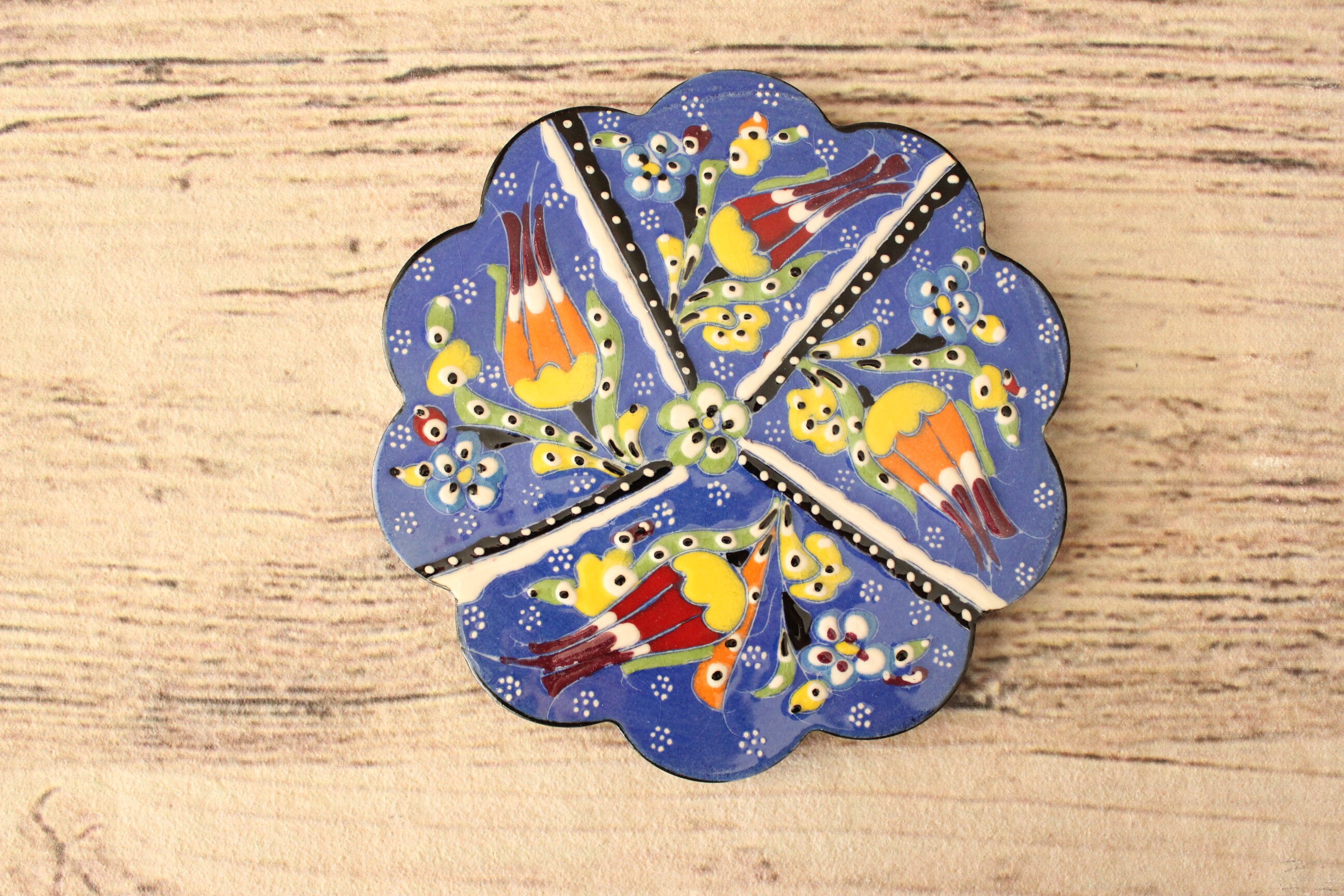7'' Handmade Ceramic Hot Pad Trivet Tile Trivet - Etsy