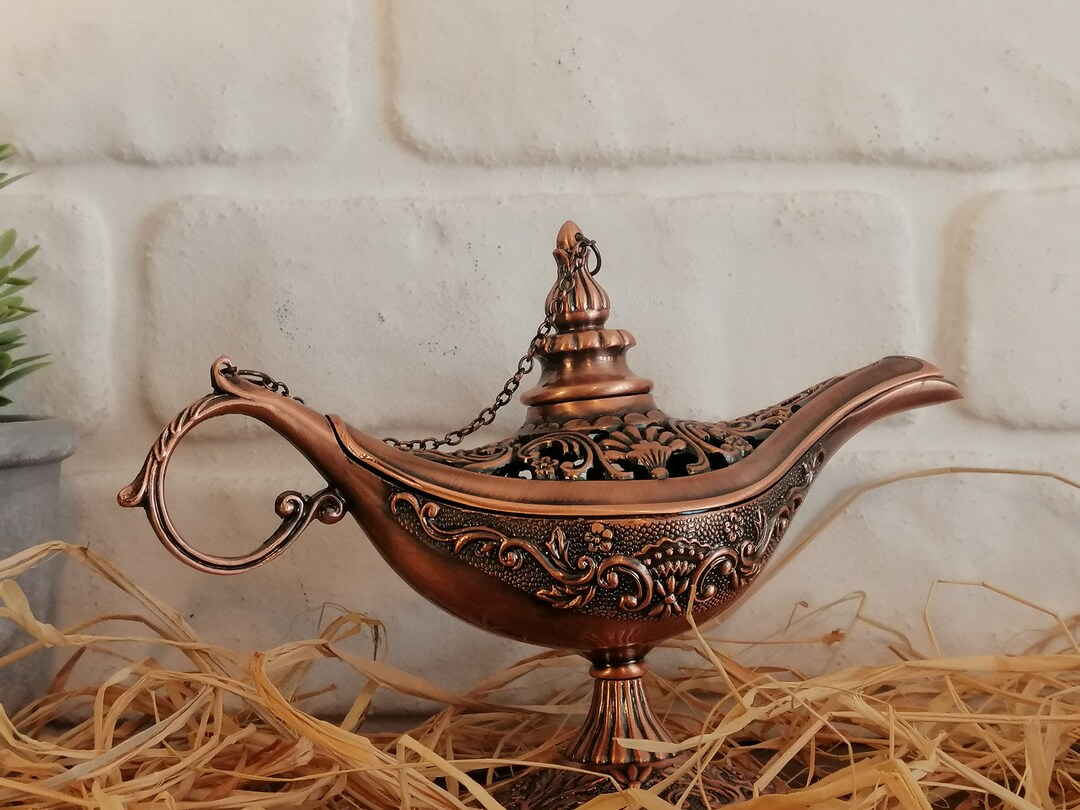 Aladdin's Magic Lamp, Genie Lamp, Incense Holder, Incense Burner ...