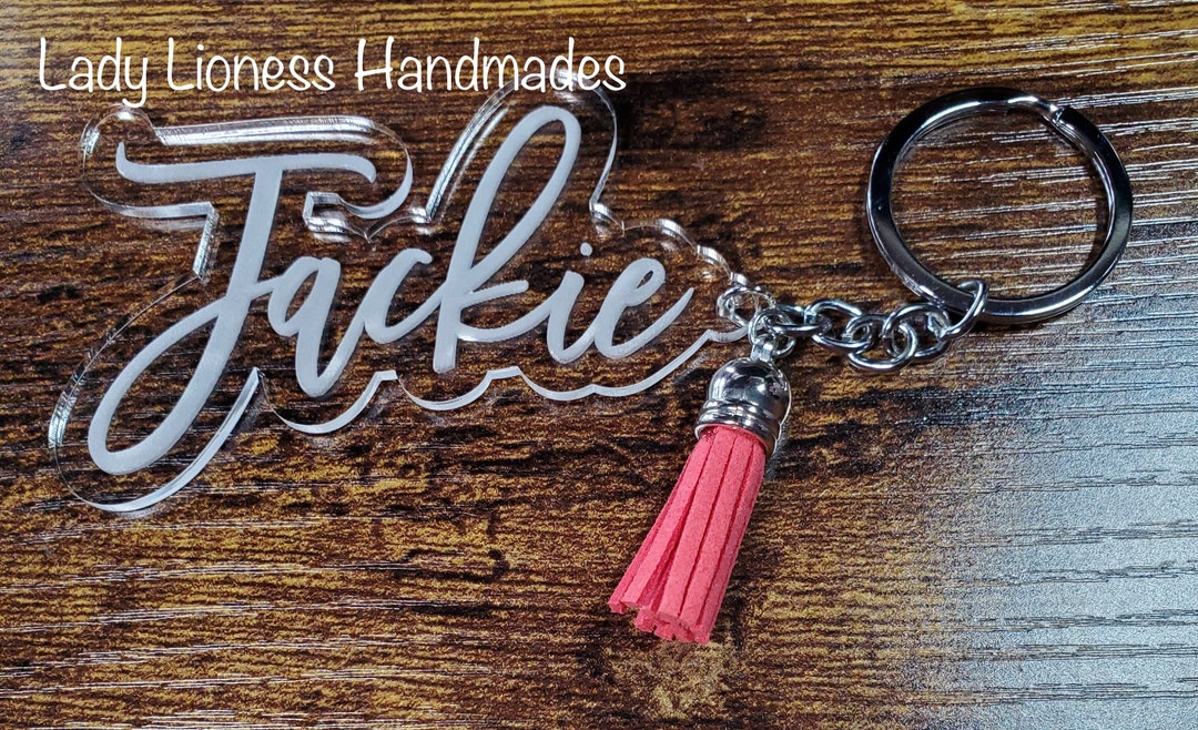 Custom Acrylic Keychain, Personalized Acrylic Keychain, Engraved ...