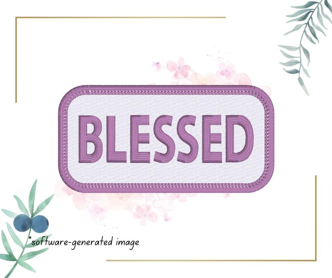 Blessed Patch, Religious Patch, Vest Patch, Sew-on Patch - Etsy