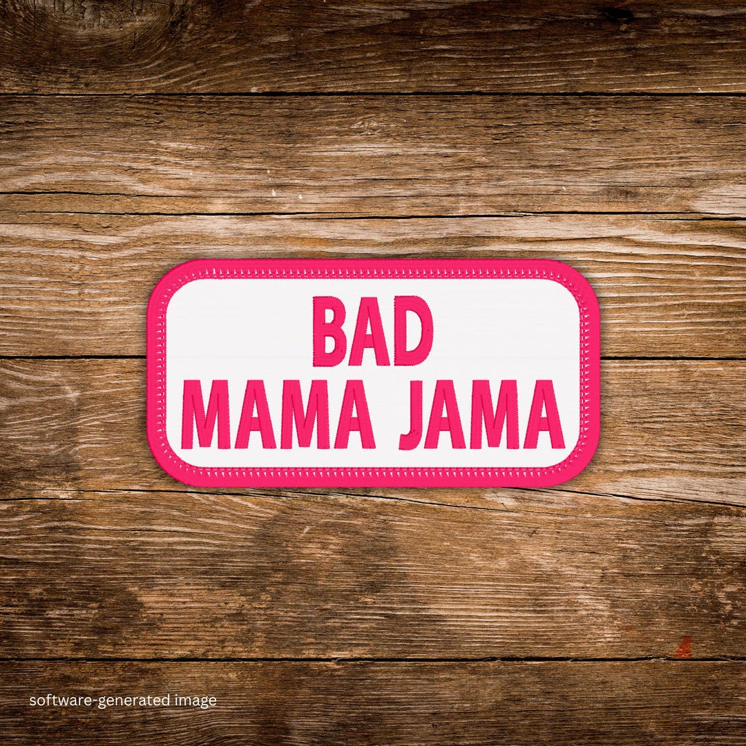 Bad Mama Jama Pet Patch, Dog Patch, Pet Patch, Pet Vest Patch, Sew-on ...