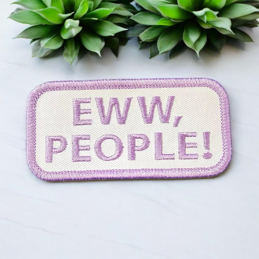 Eww, People Patch, Dog Patch, Pet Patch, Pet Vest Patch, Sew-on Patch ...