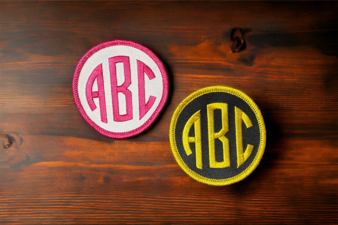 Embroidered Monogram Patch, Personalized Sew-on Apparel Patch - Etsy