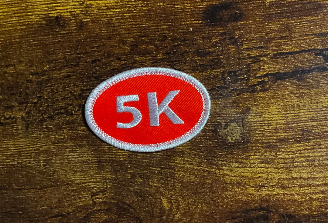 5K Marathon Patch, Running Patch, Happy Runner Patch, Embroidered Patch ...