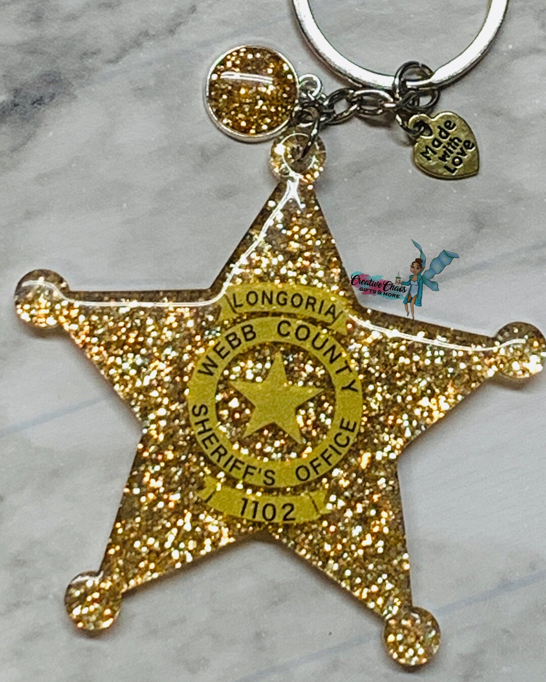 Sheriff Keychain, Law Enforcement, Law Enforcement Wife, Support Law ...