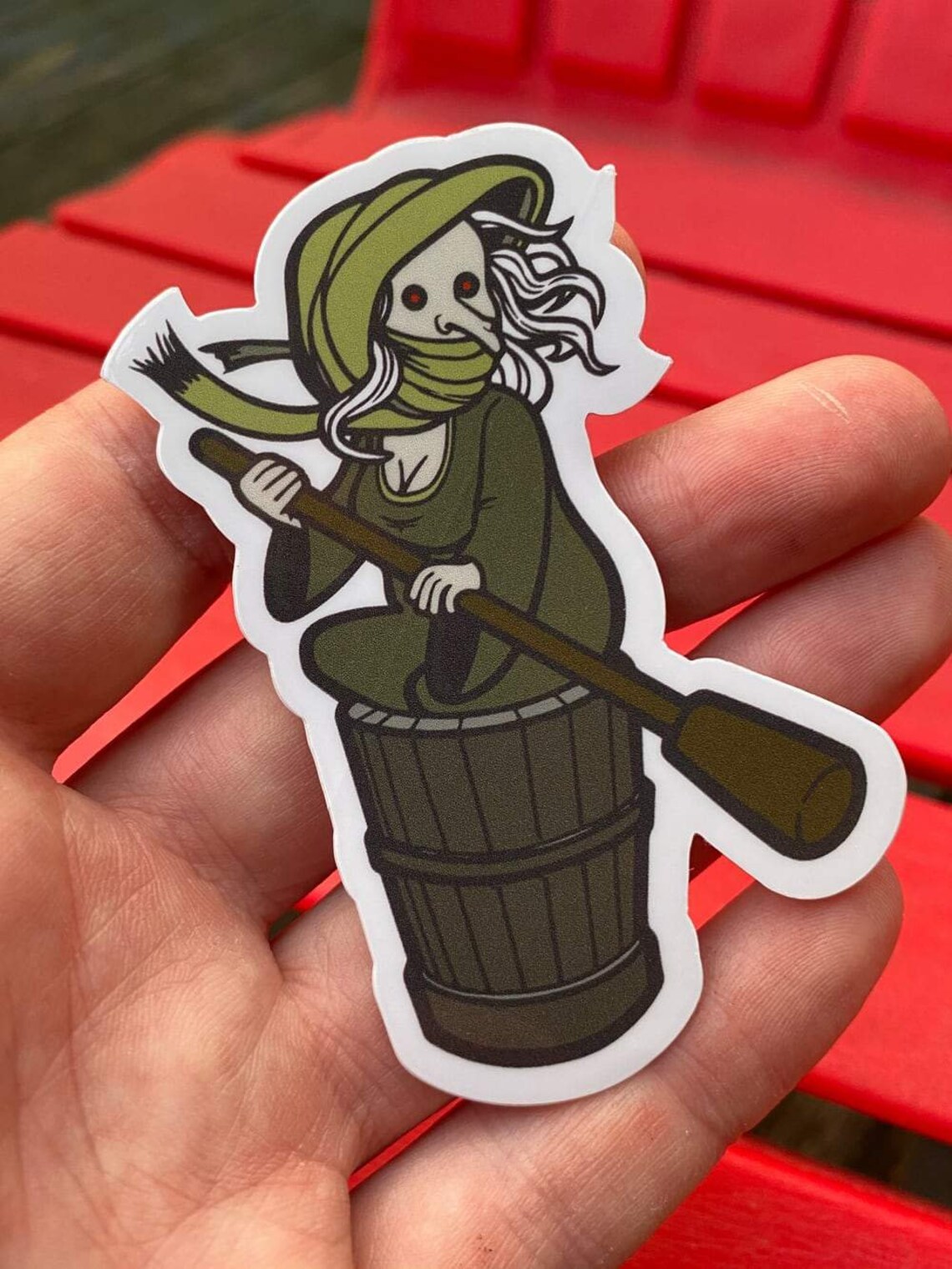 Baba Yaga Vinyl Sticker Ideal for Water Bottle & Laptop Waterproof ...