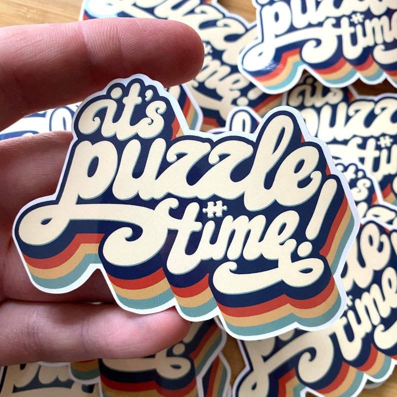 Oddgoods It's Puzzle Time! Vinyl Sticker | Perfect for Water Bottle ...