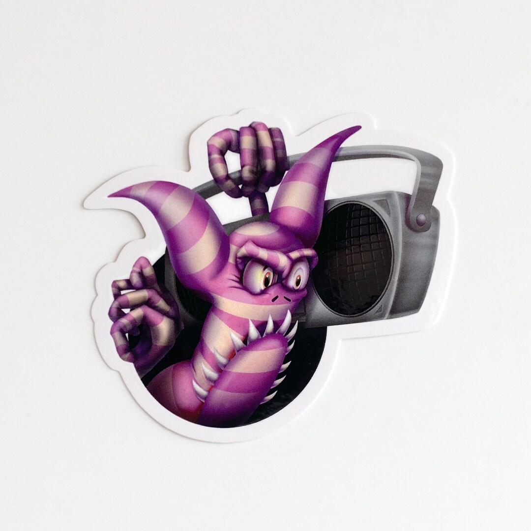 Media audio Monster Vinyl Sticker - Etsy