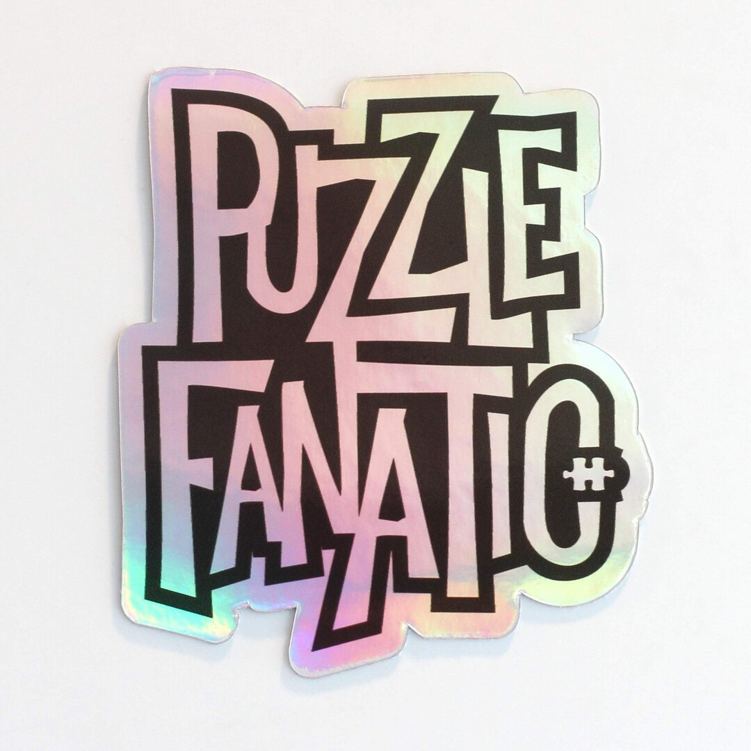 Puzzle Fanatic Holographic Vinyl Sticker | Ideal for Hydroflask ...